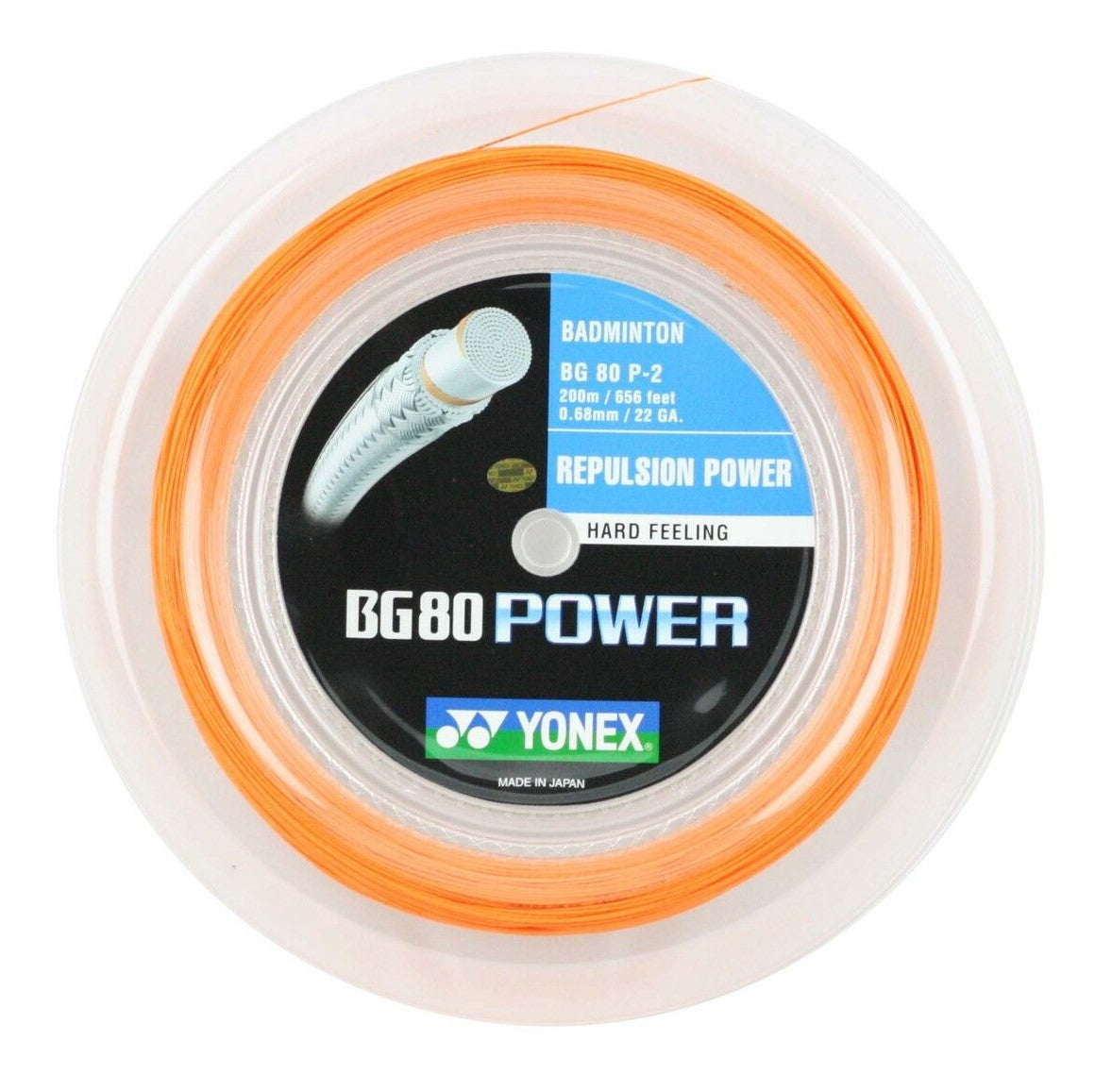 Yonex BG80 Power 200m Reel (Bright Orange) Badminton String – Titan ...